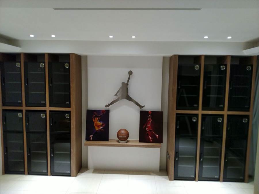 S-041 Customized Dry Cabinet for Air Jordan sneakers display and storage